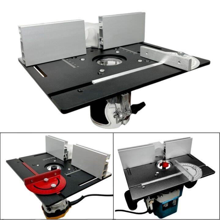 NEW Aluminium Router Table Insert Plate - Woodworking Bench Bakelite ...