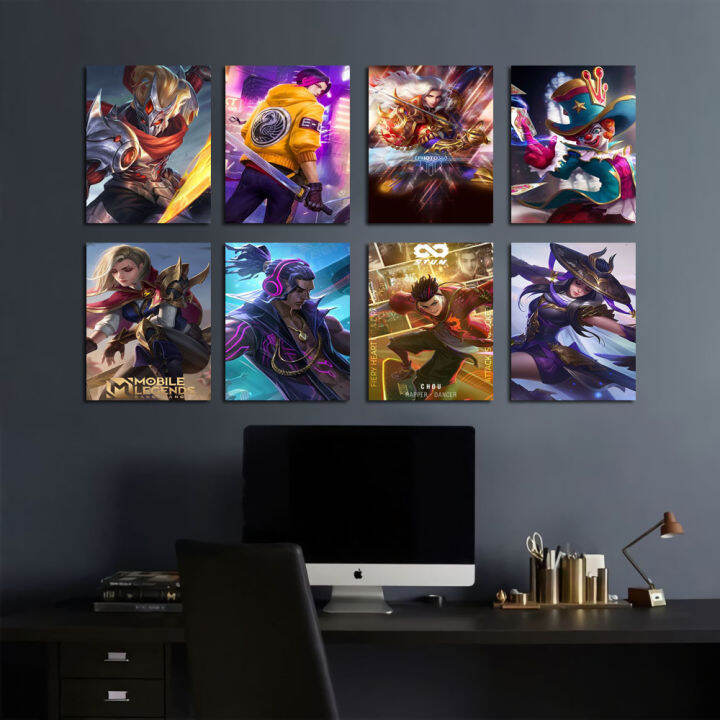 POSTER VINTAGE MOBILE LEGENDS/ FREE STICKER/ FREE CUSTOM/ HIASAN ...