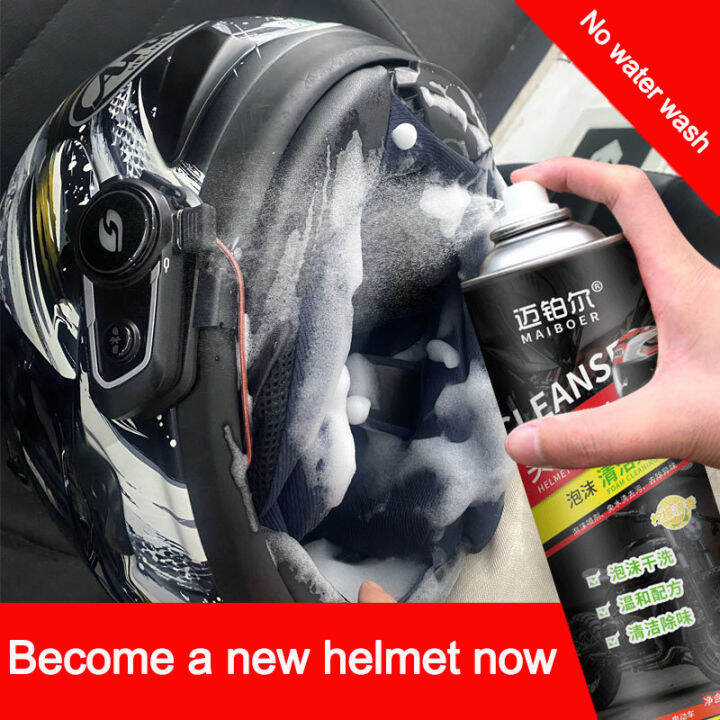 HELMET DISINFECTING SPRAY FOAM MBE® 320ML helmet cleaner and deodorizer ...