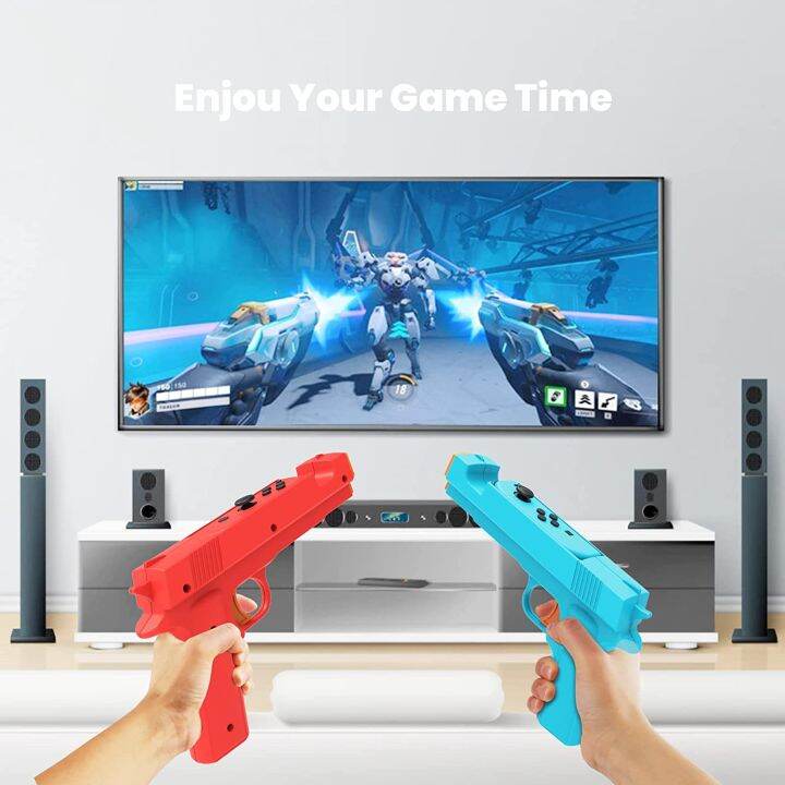 Shooting Game Gun Controller Compatible With Switch/Switch OLED Joy-Con ...
