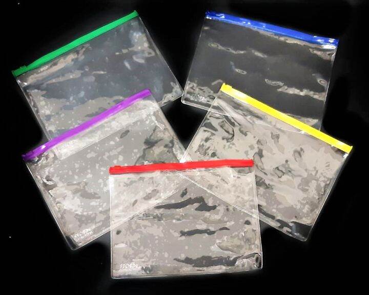 MAP PLASTIK ZIPPER BAG POKET A5 SERBAGUNA SLETING PLASTIK TEBAL BAGUS ...