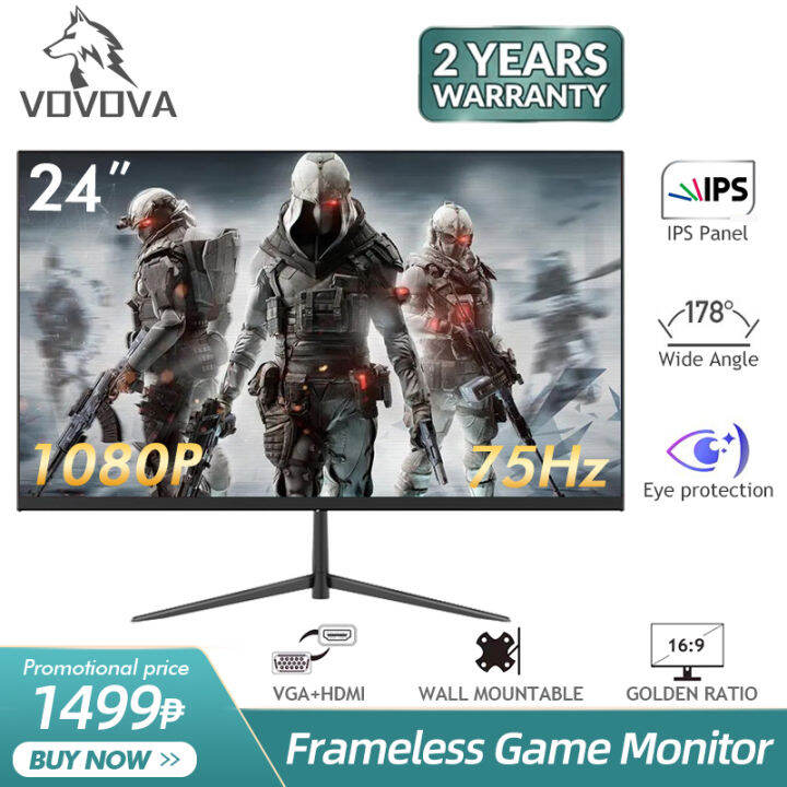 VOVOVA Monitor Computer IPS FHD 17 19 22 24 27 Inch Full HD LED ...