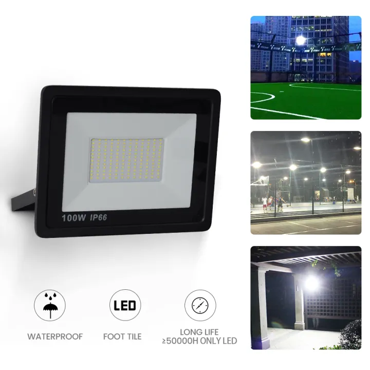 【Manila Spot】10W 20W 30W 50W 100W LED Floodlight IP65 Waterproof Outdoor Light for Garden Yard ...
