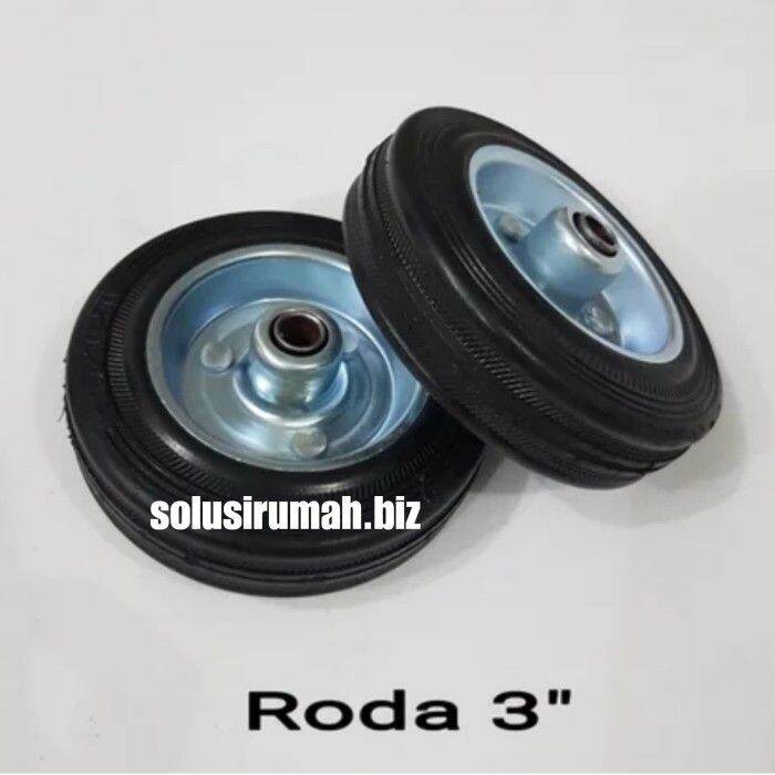 RODA ETALASE 3 INCH WHEEL ONLY RODA KARET RODA TROLLEY RODA GEROBAK 3 ...