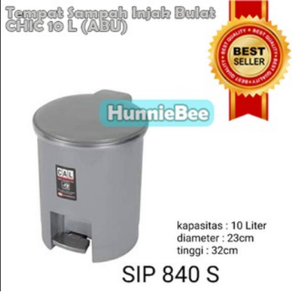 Tempat Sampah Injak Blt CHIC 10L (ABU) SIP 840 S Shinpo | Lazada Indonesia