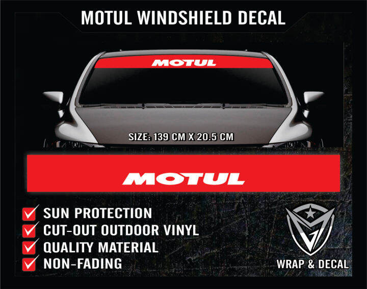 MOTUL WINDSHIELD DECAL | Lazada PH