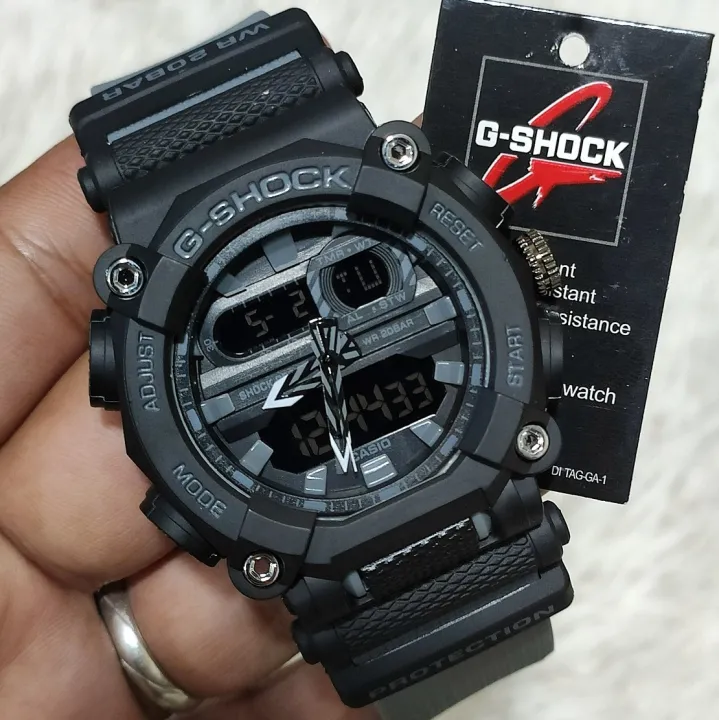 G SHOCK GA 900 / GA-900-1A / GA900 Dual Time Navy Military Army Men's ...