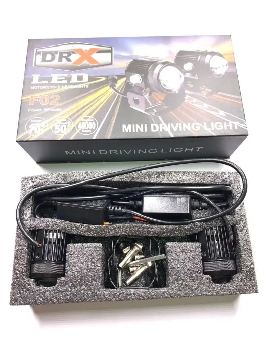 DRX MINI DRIVING LIGHT FO2 LED(20watts) MOTORCYCLE HEADLIGHT | Lazada PH