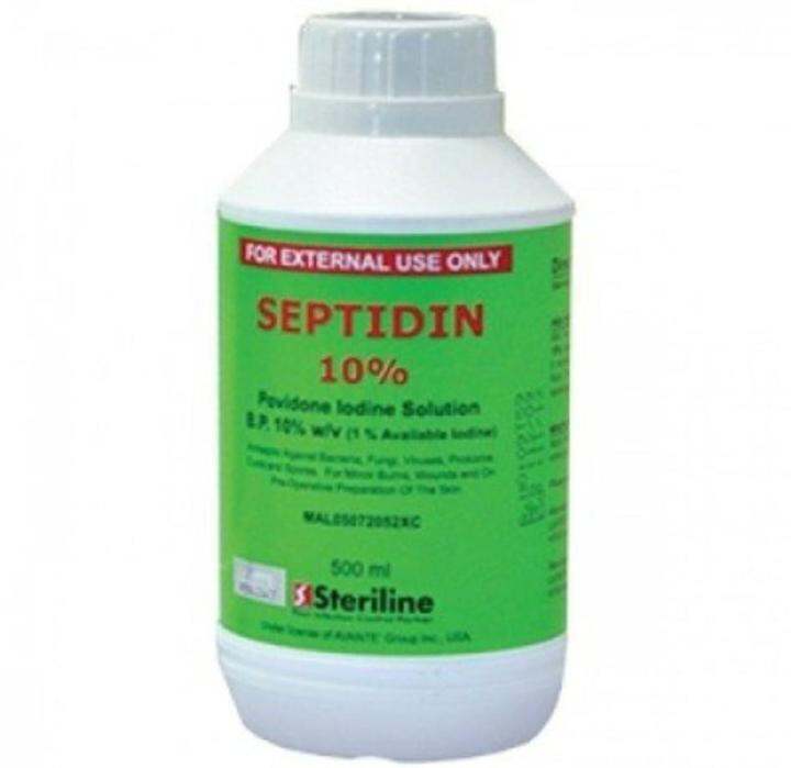 Steriline Septidine 10% (Povidone iodine solution) 500ml | Lazada