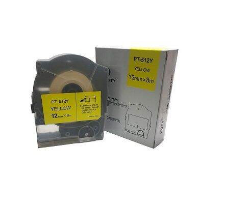 [HCM]PT-512Y | BĂNG NHÃN IN MÀU VÀNG TP512Y DÙNG CHO MÁY IN ỐNG LỒNG ...
