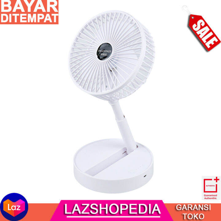 Kipas Angin Standing Portable Rechargeable 1200 mah BISA DI CHARGER/CAS ...