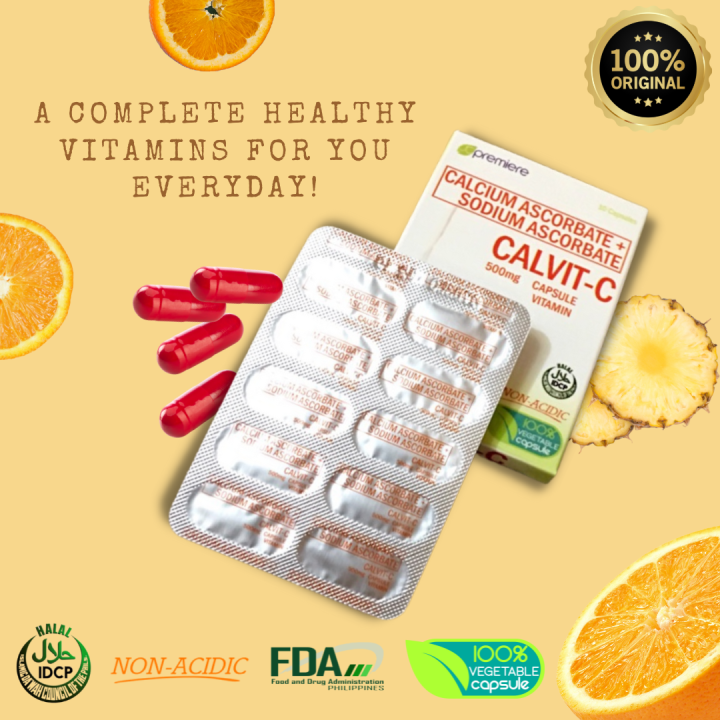 Calvit-C 1 Blisters 10 capsule 500mg Non acidic Vitamin C | Lazada PH
