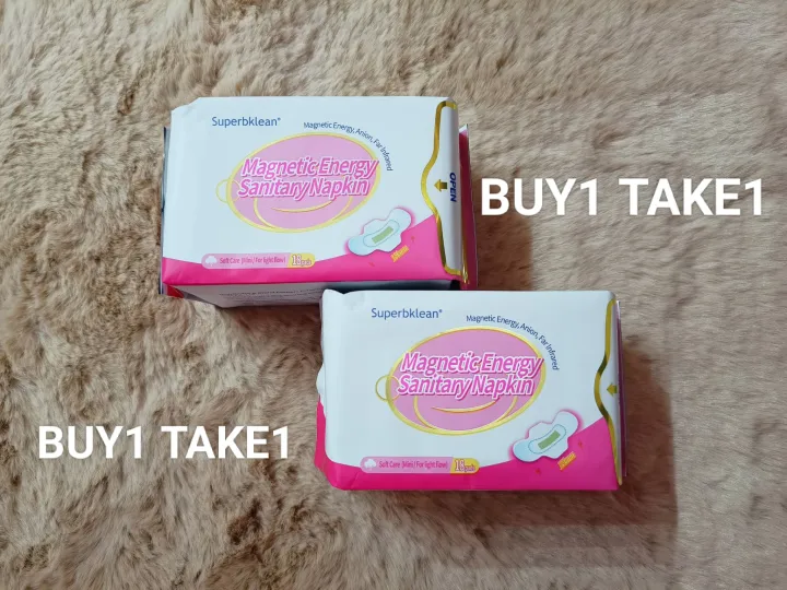Superbklean Sanitary Napkin Pink Pahabol Days BUY1 TAKE1 | Lazada PH