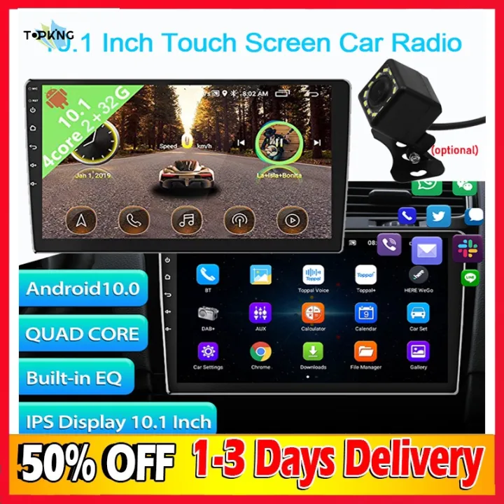 durable 【Upgrade】 10 Inch Android Car Stereo 2 Din Car Radio GPS ...