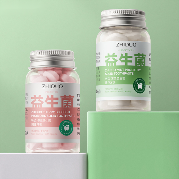 Ileana Shop Probiotics Solid Toothpaste Chewable Portable Travel Remove Tooth Stains Mint Fresh ...