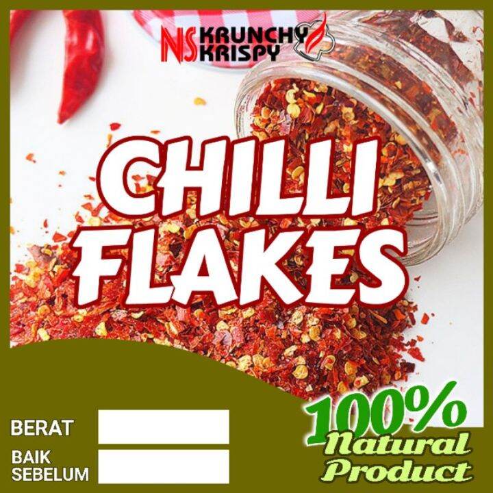CHILLI FLAKES | KEPINGAN CILI KASAR 10GM 50GM | Lazada