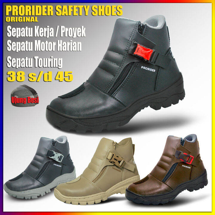 Sepatu touring safety murah / sepatu rider terlaris / sepatu safety ...