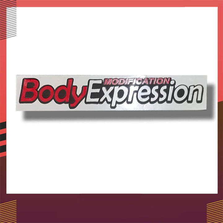 Stiker Vinyl Motor Tulisan BODY EXPRESSON Stiker Motor Keren | Lazada ...