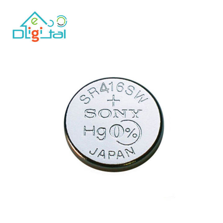 EcoDigital Original Sony 337 SR416SW Battery 3V Lithium Button Coin ...