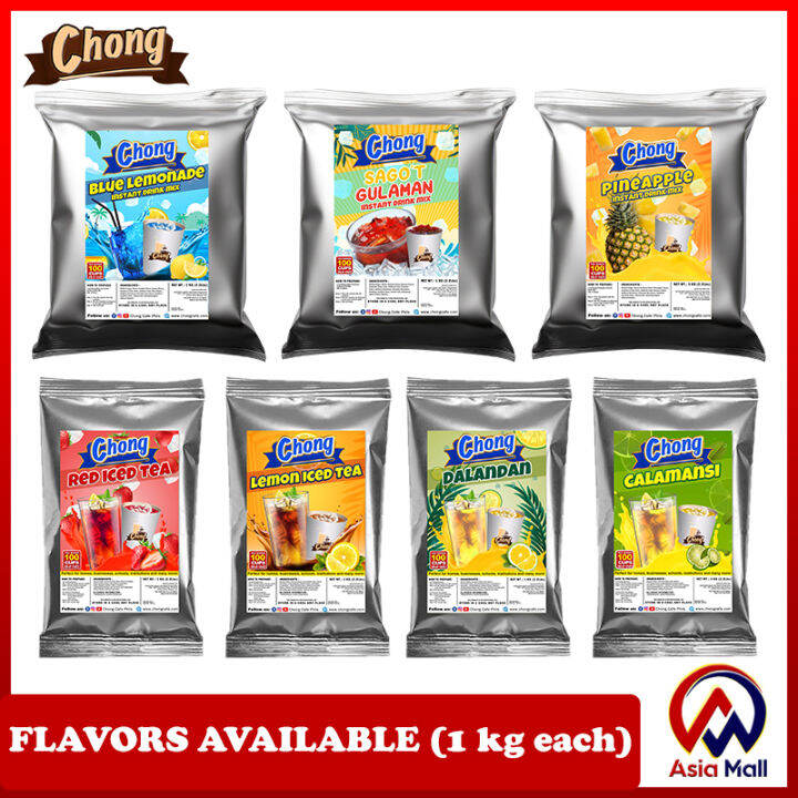 Chong Palamig Powders Blue Lemonade, Pineapple, Sago't Gulaman, Lemon ...