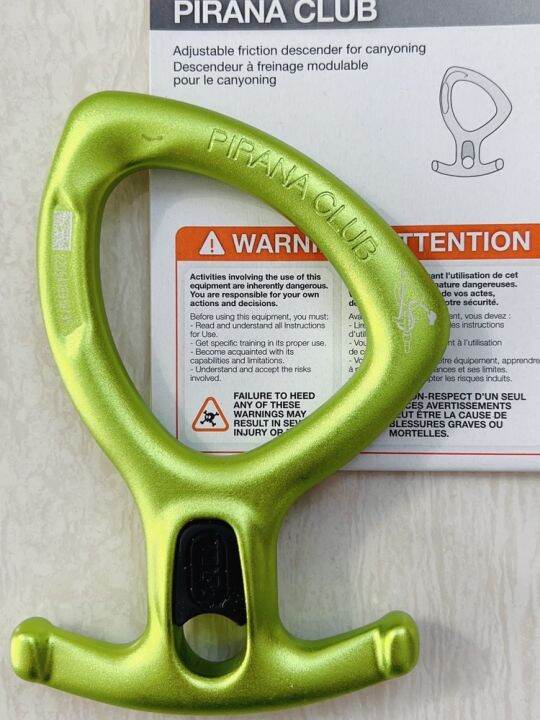 PETZL PIRANA CLUB Adjustable Friction Descender for Canyoning | Lazada PH