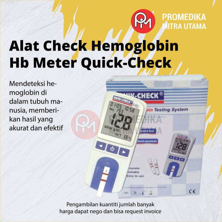 Alat Check Hemoglobin Hb Meter Quick-Check | Lazada Indonesia