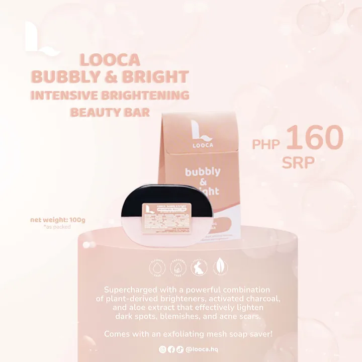 Silverbell Looca Bubbly & Bright Intensive Brightening Beauty Bar Body ...