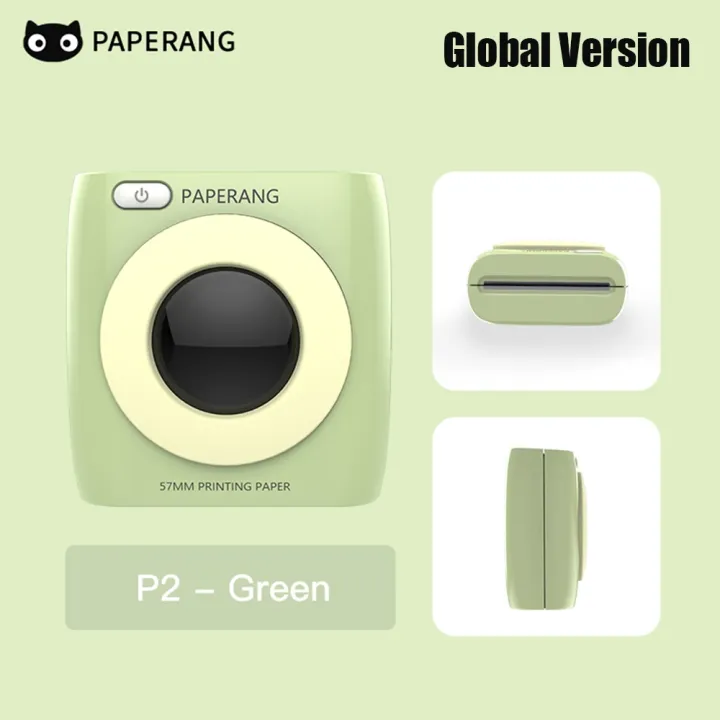 PAPERANG P2 Pocket Mini 58mm Portable Bluetooth Printer Photo Printer ...