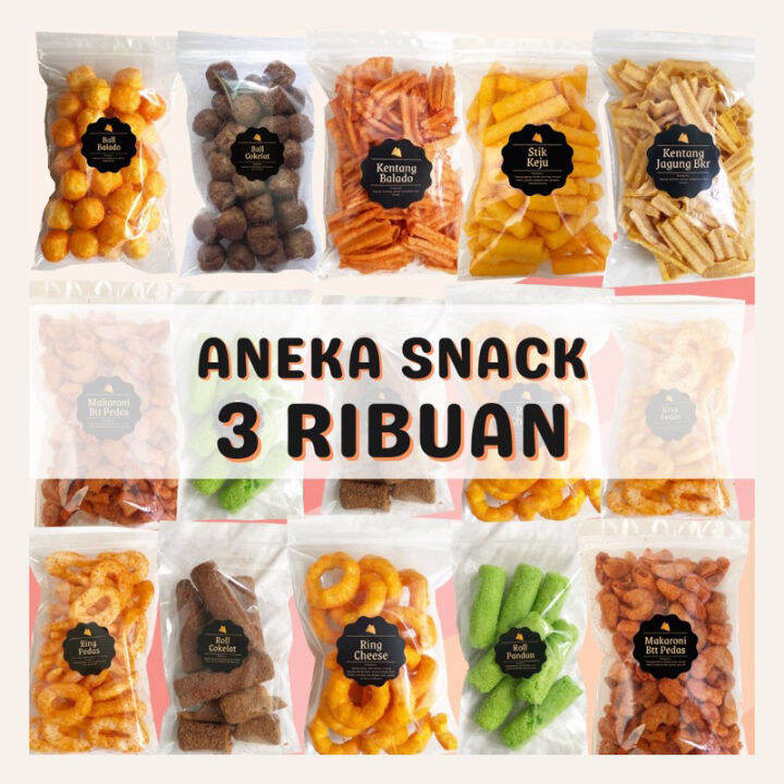 Delish Snacks / Aneka Snack Serba 3.000 / Cemilan Camilan 3 Ribu Bebas ...