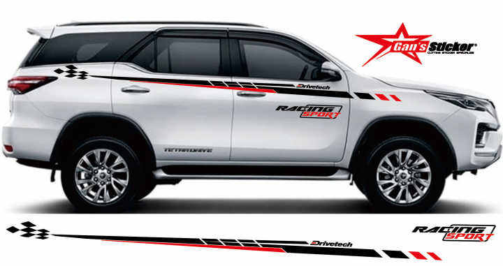 Sticker toyota fortuner aksesoris toyota fortuner sticker mobil ...