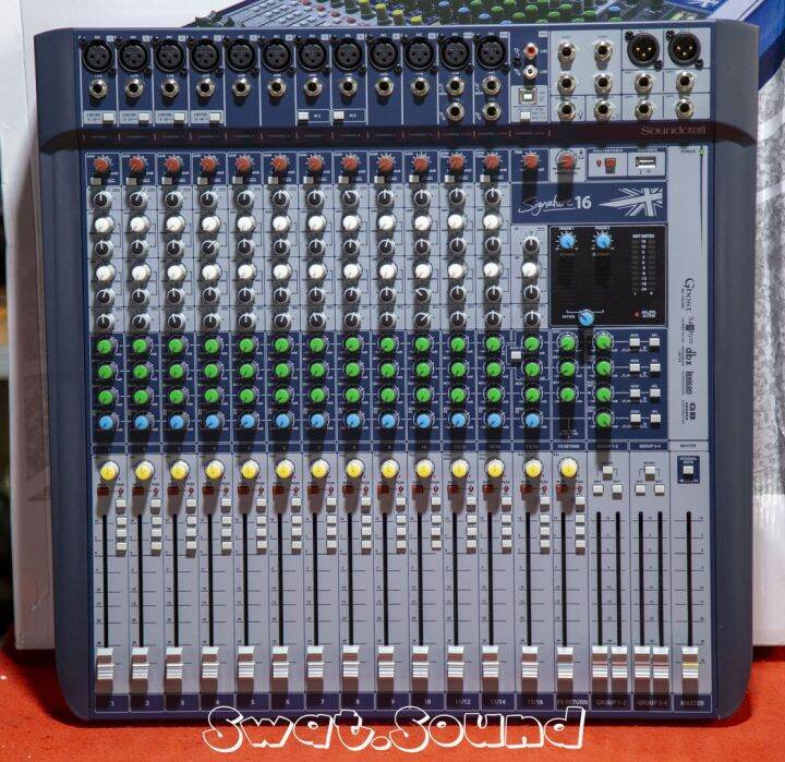 SOUNDCRAFT SIGNATURE-16 MIXER มีเอฟเฟค มิกเซอร์ SIGNATURE16 สเตอริโอ ...