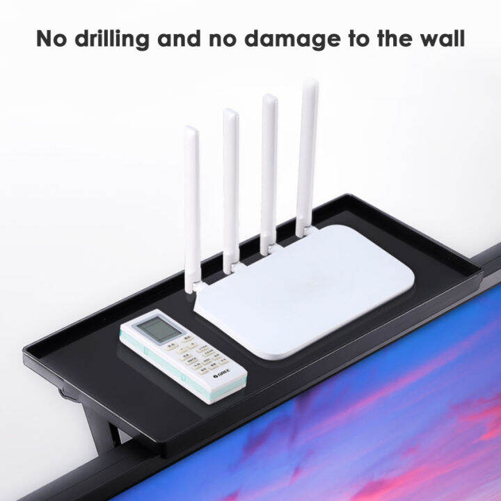 Punch-Free Computer Monitor Rack Plastic TV Set-Top Box Screen Bracket ...