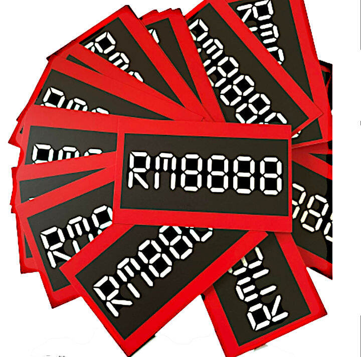 easy price tag 4 digit number / Tanda harga DIY / Label kad Harga ubah ...