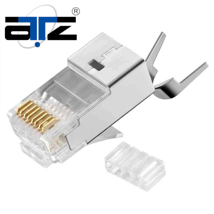 ATZ RJ45 Cat 7 Shielded Plug with Loadbar (LB), Cat 7 Shielded Loadbar ...