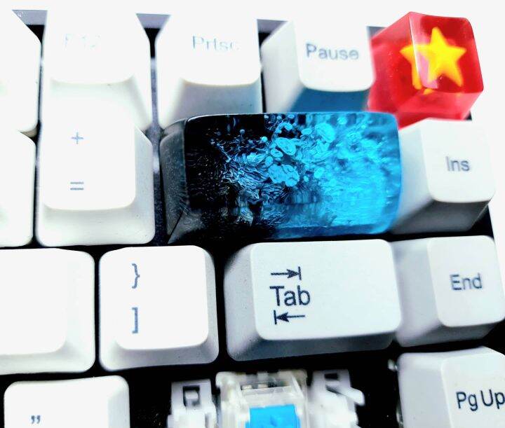 Keycap resin backspace (2U) Profile SA tone đen dương trang trí bàn ...