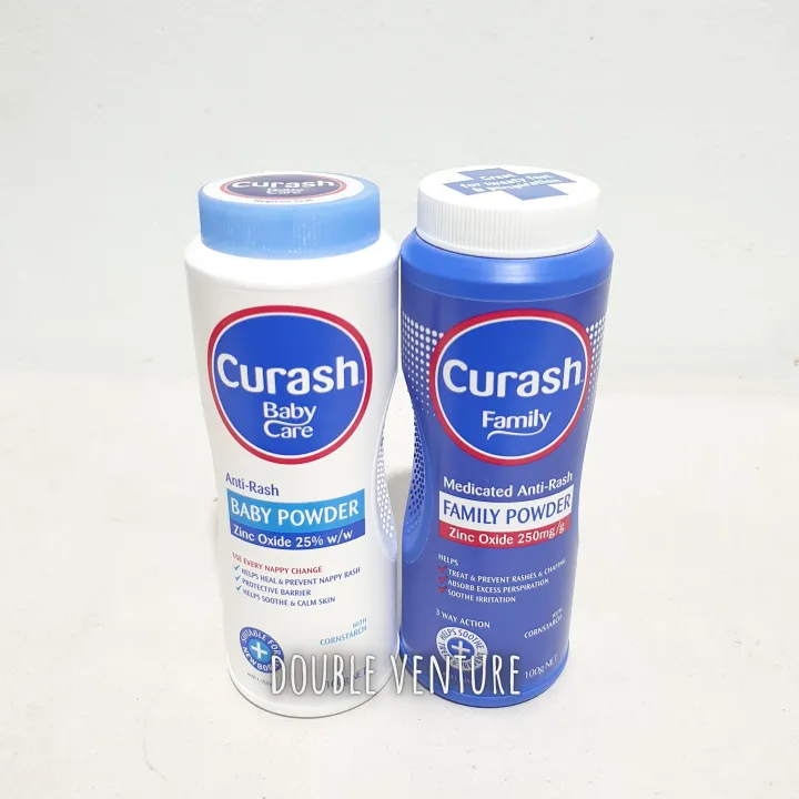 Curash Babycare Anti-Rash Baby Powder 100g/ Curash Family Medicated ...