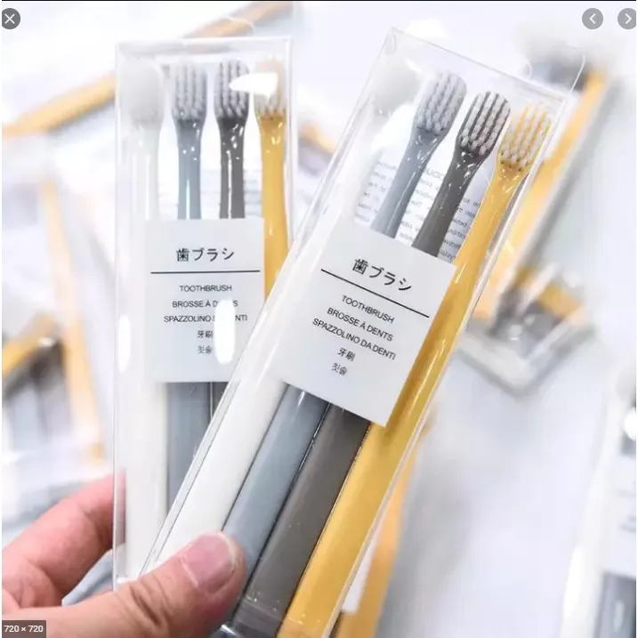 Japanese Toothbrush Muji Toothbrush Soft Set 4pcs | Lazada PH
