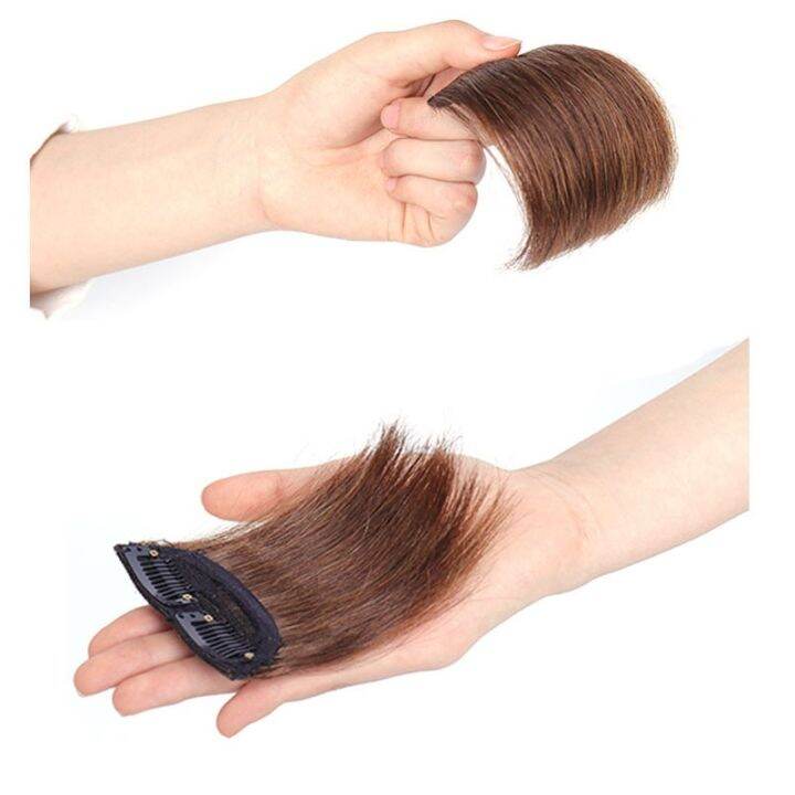 2 BB Clips Short Synthetic Hair Lining Clip In Hair Extension Invisible ...