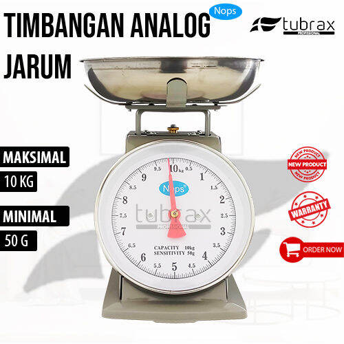 Timbangan Mangkok Jarum 10kg 20kg 30kg Manual Besi Analog Meja Duduk Buah Sayur Daging Kitchen ...