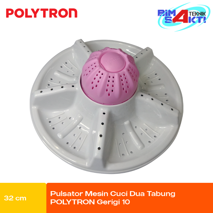 Pulsator Mesin Cuci Dua Tabung POLYTRON PRIMADONA 7 kg 8 kg Diameter 32 cm | Lazada Indonesia