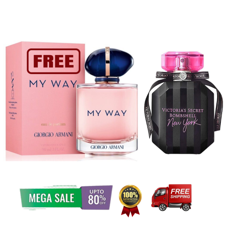 MY WAY PERFUME FOR WOMEN 100ML AND GET SPECIAL FREE NEW YORK FOR WOMEN ...