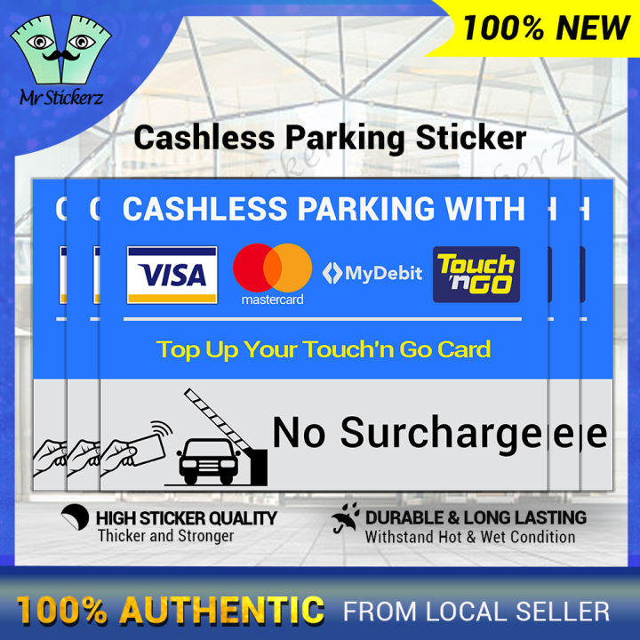 Cashless Parking Sticker High Sticker Quality Long Lasting | Lazada