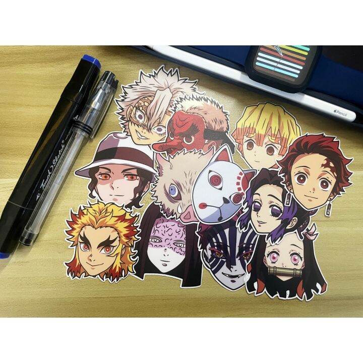 DEMON SLAYER PREMIUM MATTE/GLOSSY VINYL Sticker Waterproof and Scratch ...