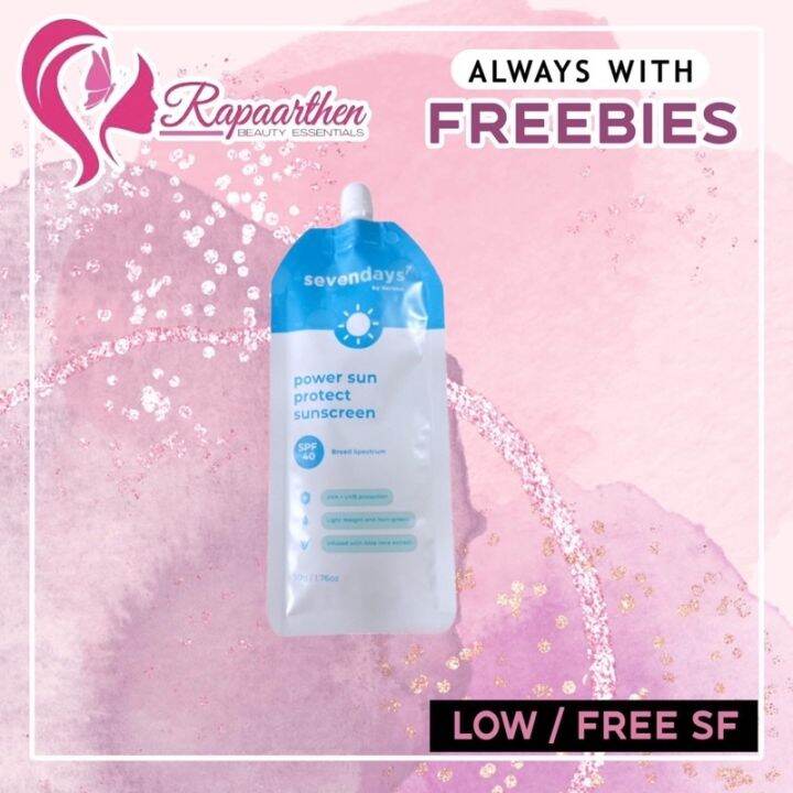 SEVENDAYS Power Sun Protect Sunscreen SPF 40 50g SACHET Herskin Kath ...