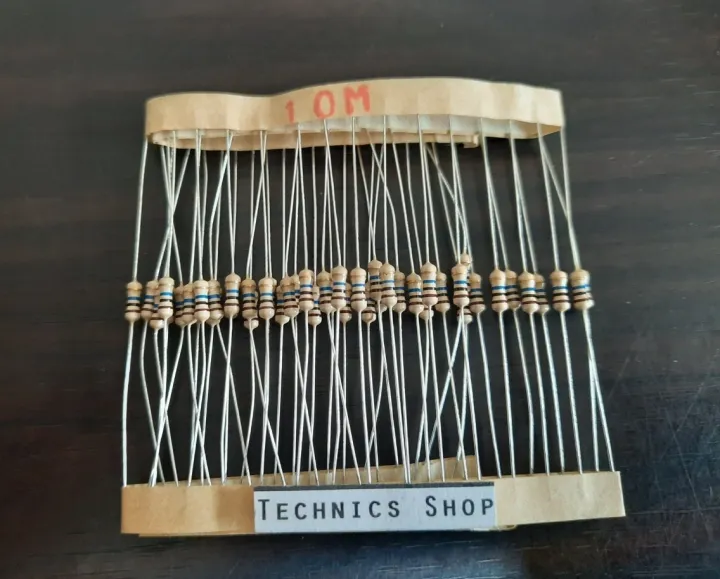 ตัวต้านทาน 10 Mโอห์ม 1/4W จำนวน 20 ตัว Resistor 10 MOhm 20 pcs ...