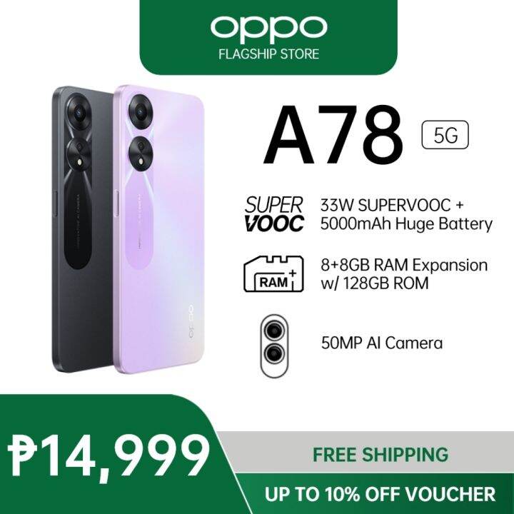 【COD】 [NEW] OPPO A78 5G 8 8GB RAM Expansion w/ 128GB ROM 33W SUPERVOOC ...