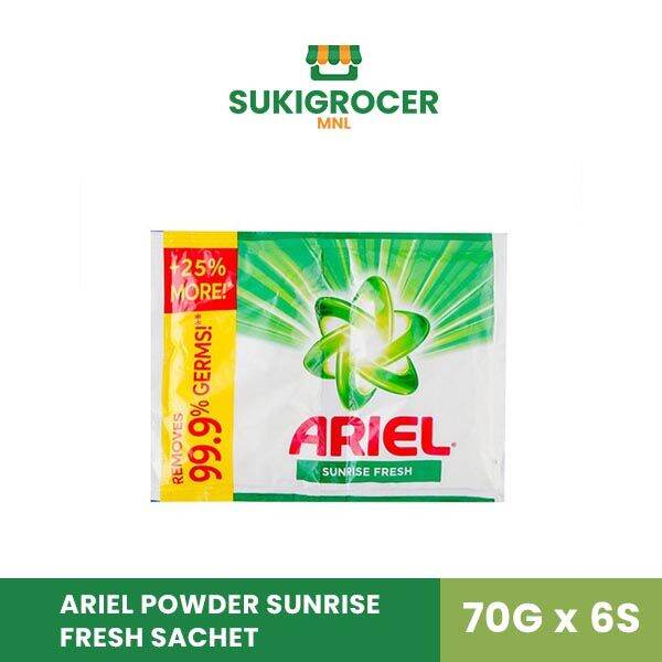Ariel Powder Sunrise Fresh Sachet 70g x 6s | Lazada PH