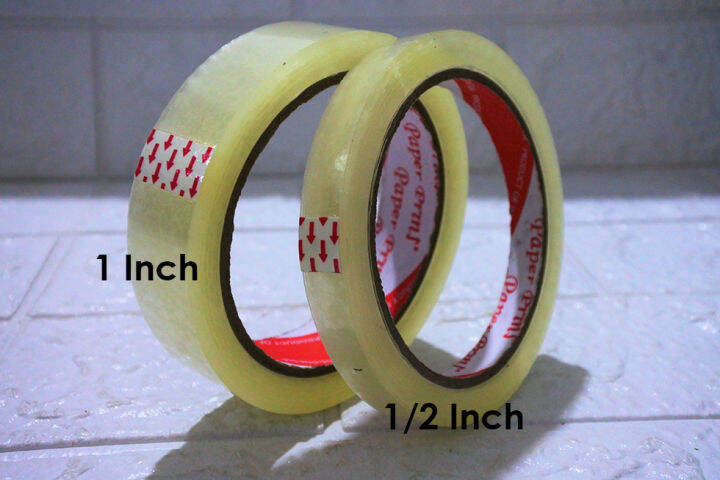 ISOLASI / SELOTIP / CELLO TAPE / 1 INCH x 72 YARD / 24 MM / 1/2 INCH x 72 YARD / 12MM | Lazada ...