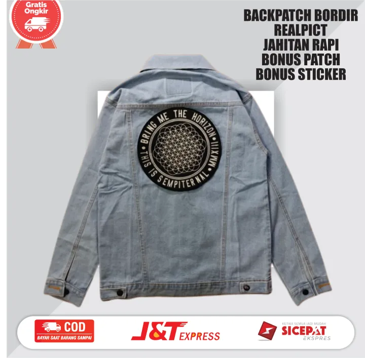 Backpatch Emblem Punggung Punk Jaket Jeans Bordir Besar Bring Me To The Horizon BMTH | Lazada ...