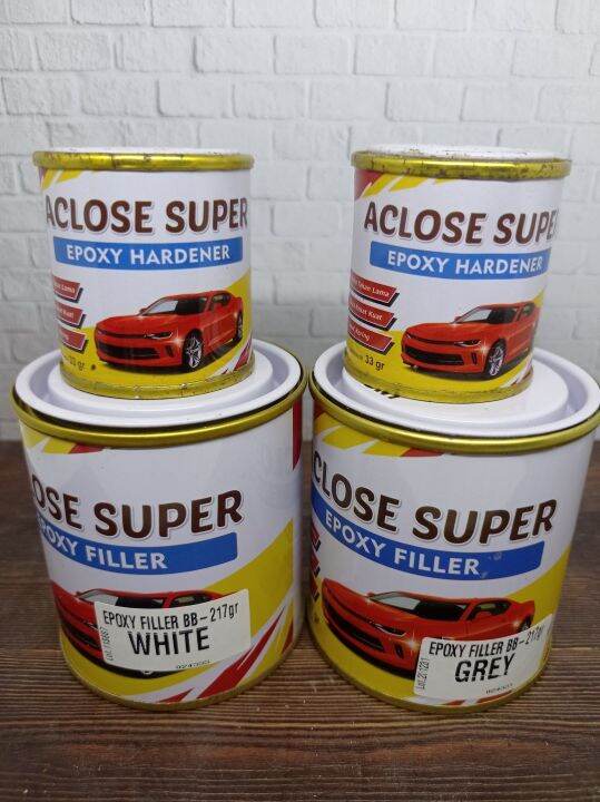 DNT Epoxy Filler Aclose Super,Cat Dasar Kayu/Logam/Mobil 340 gram ...